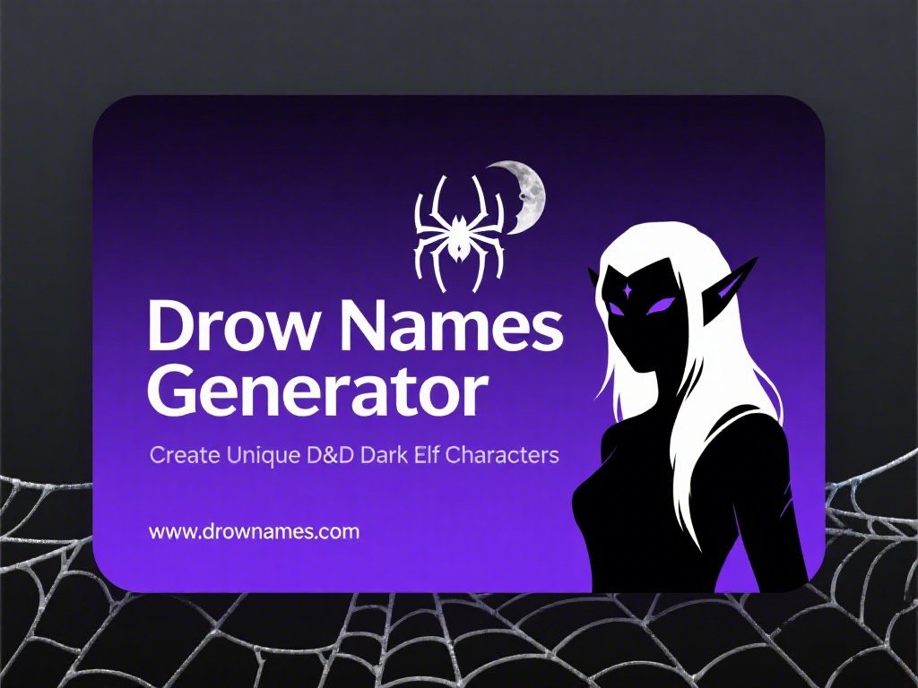 Drow Names Generator - Create D&D Dark Elf Character Names
